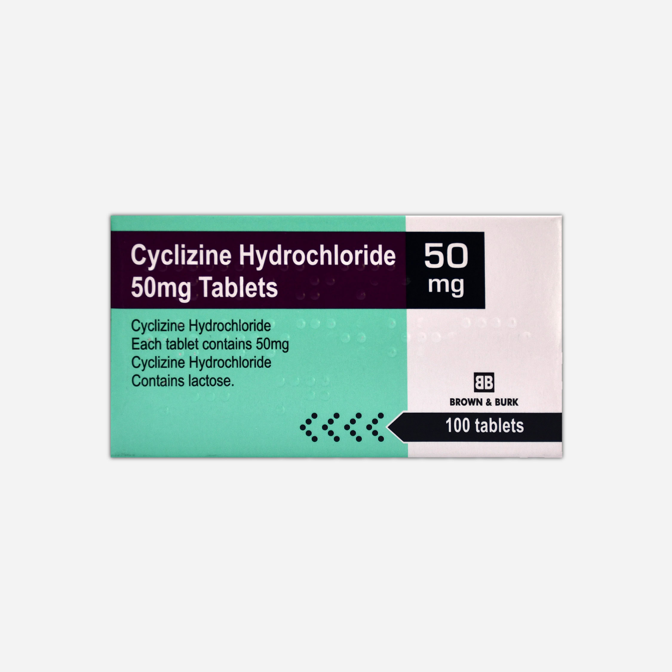 Cyclizine Hydrochloride – 50mg (30 Tablets) - Smile Pharma